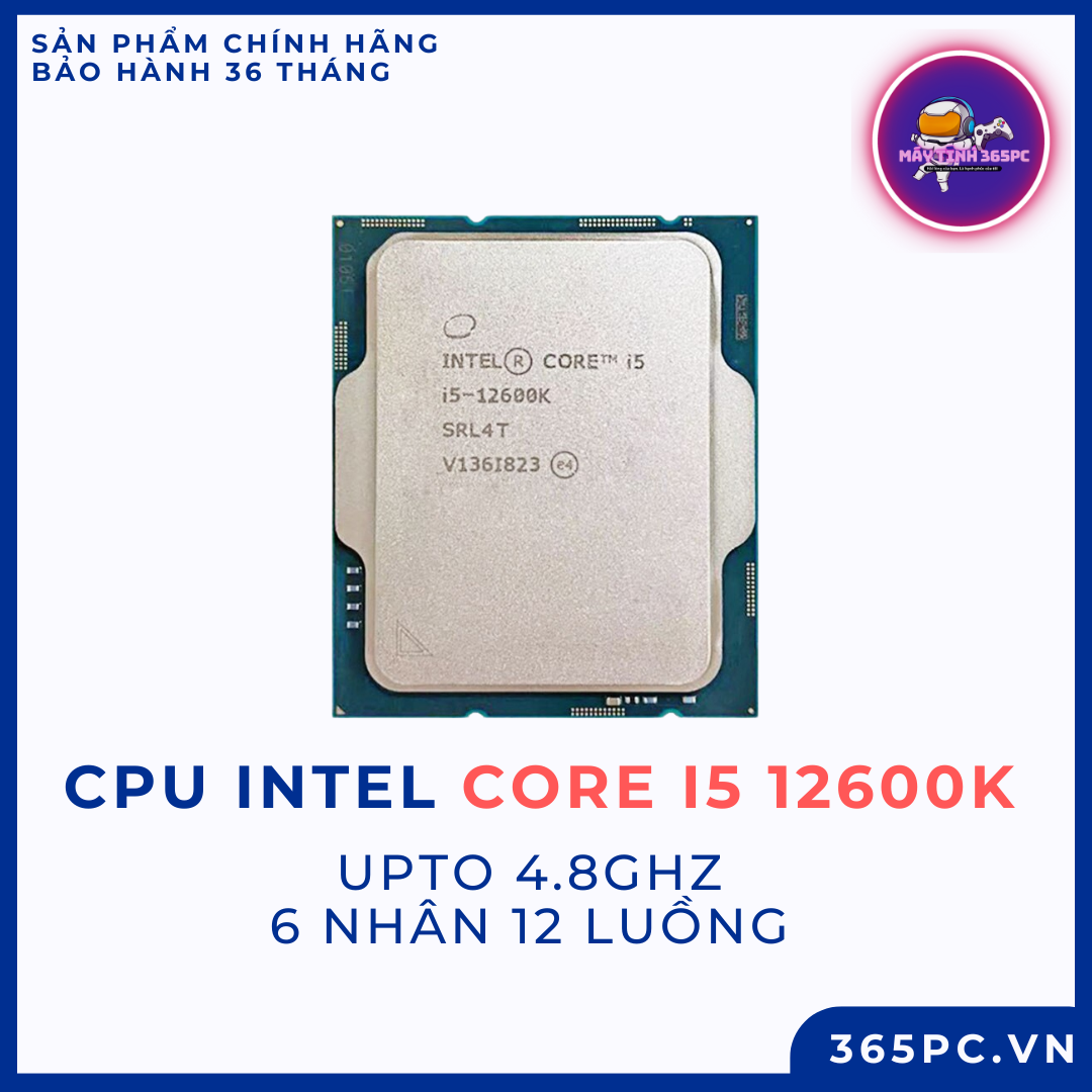CPU Intel Core i5-12600K, CPU Intel LGA 1700, CPU 6 nhân 12 luồng, CPU ...