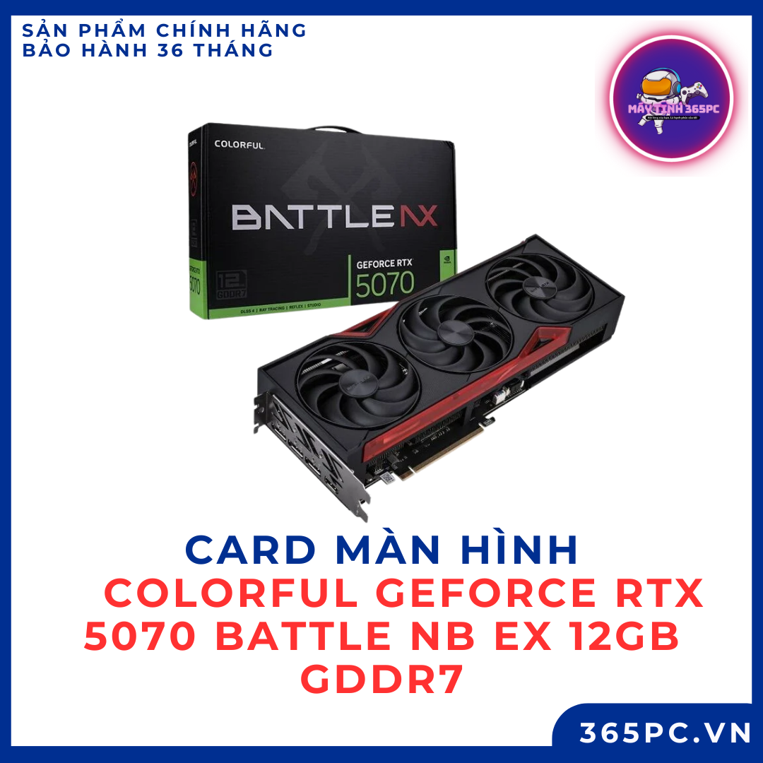 GeForce RTX 5070, card màn hình COLORFUL 12GB, GPU 12GB GDDR7, card ...